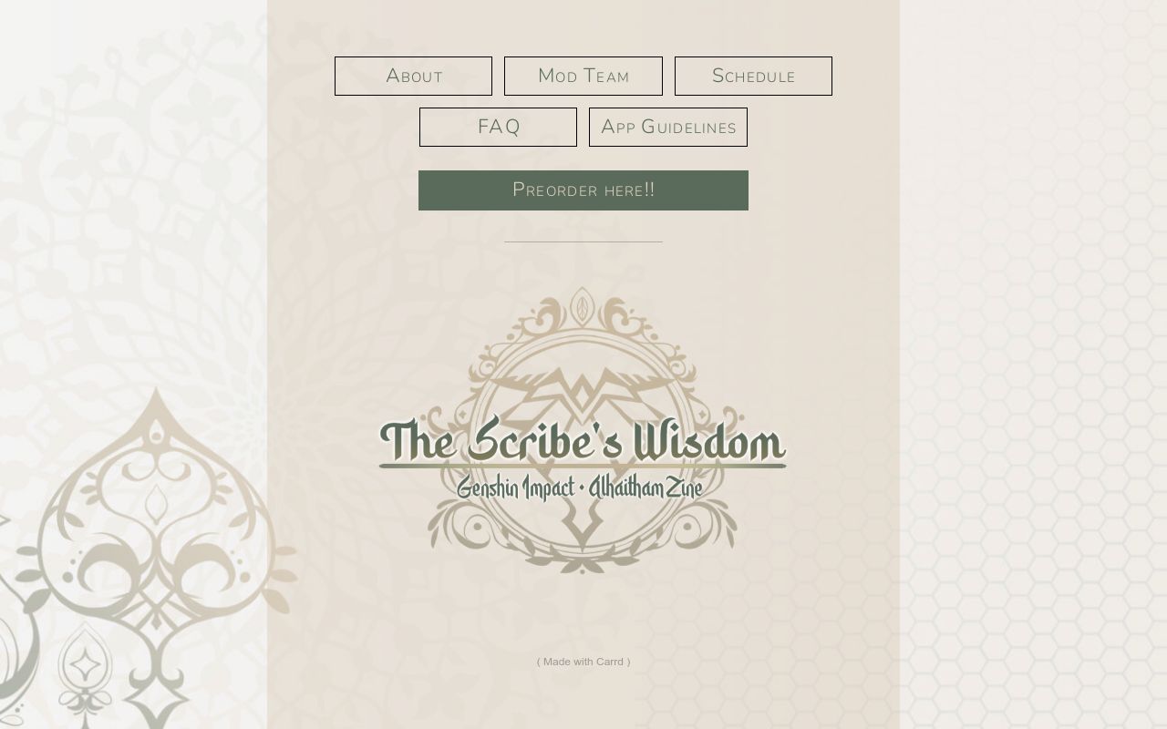 Scribe's Wisdom: Alhaitham Zine